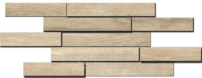 DA02 Daintree 🏆 Rusty Beige Muretto-3D Неполированный 28x78,5 мозаика ...