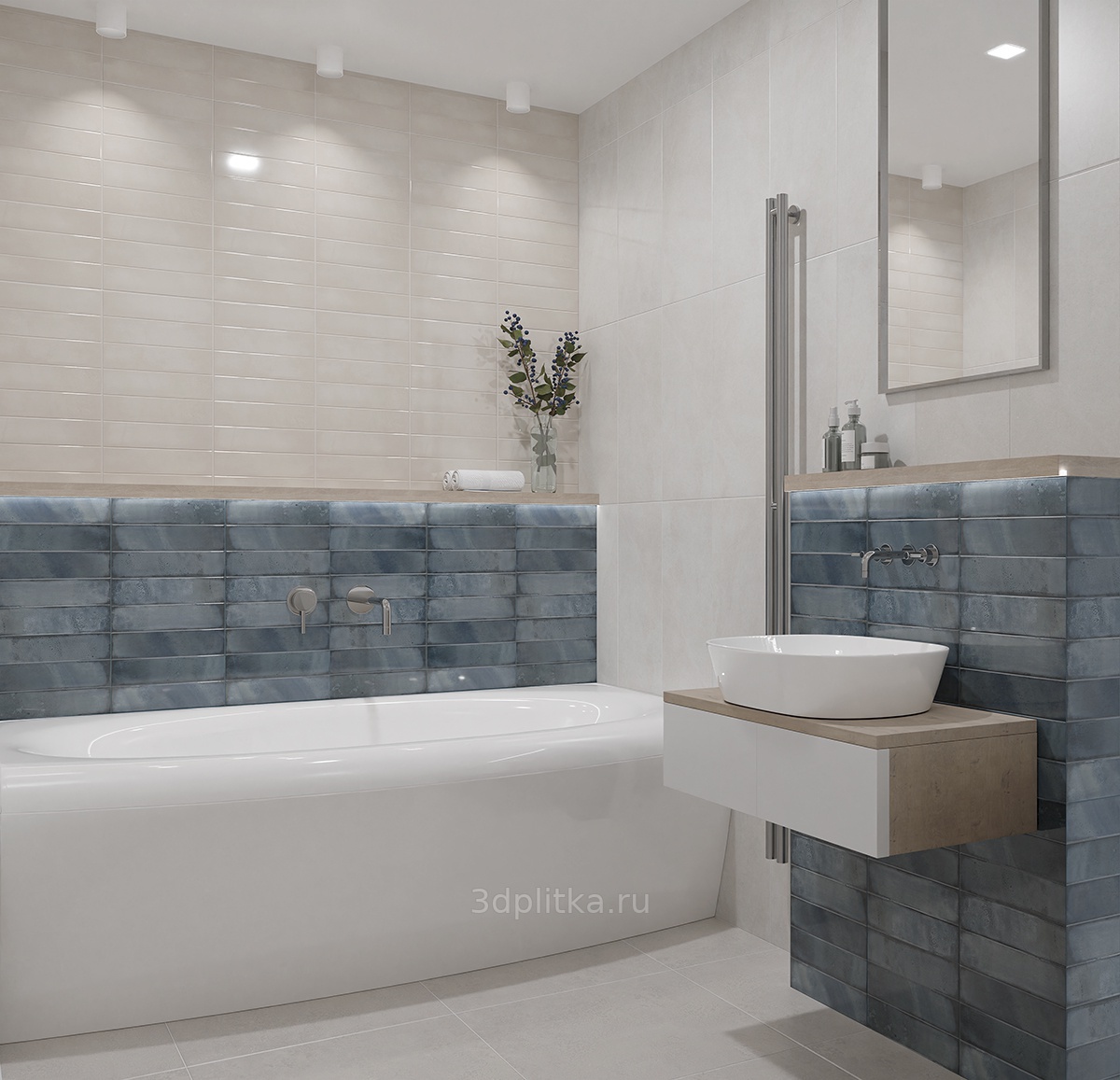 Bricks 🏆 Green 31,5x63 настенная плитка от Azori купить керамическую ...