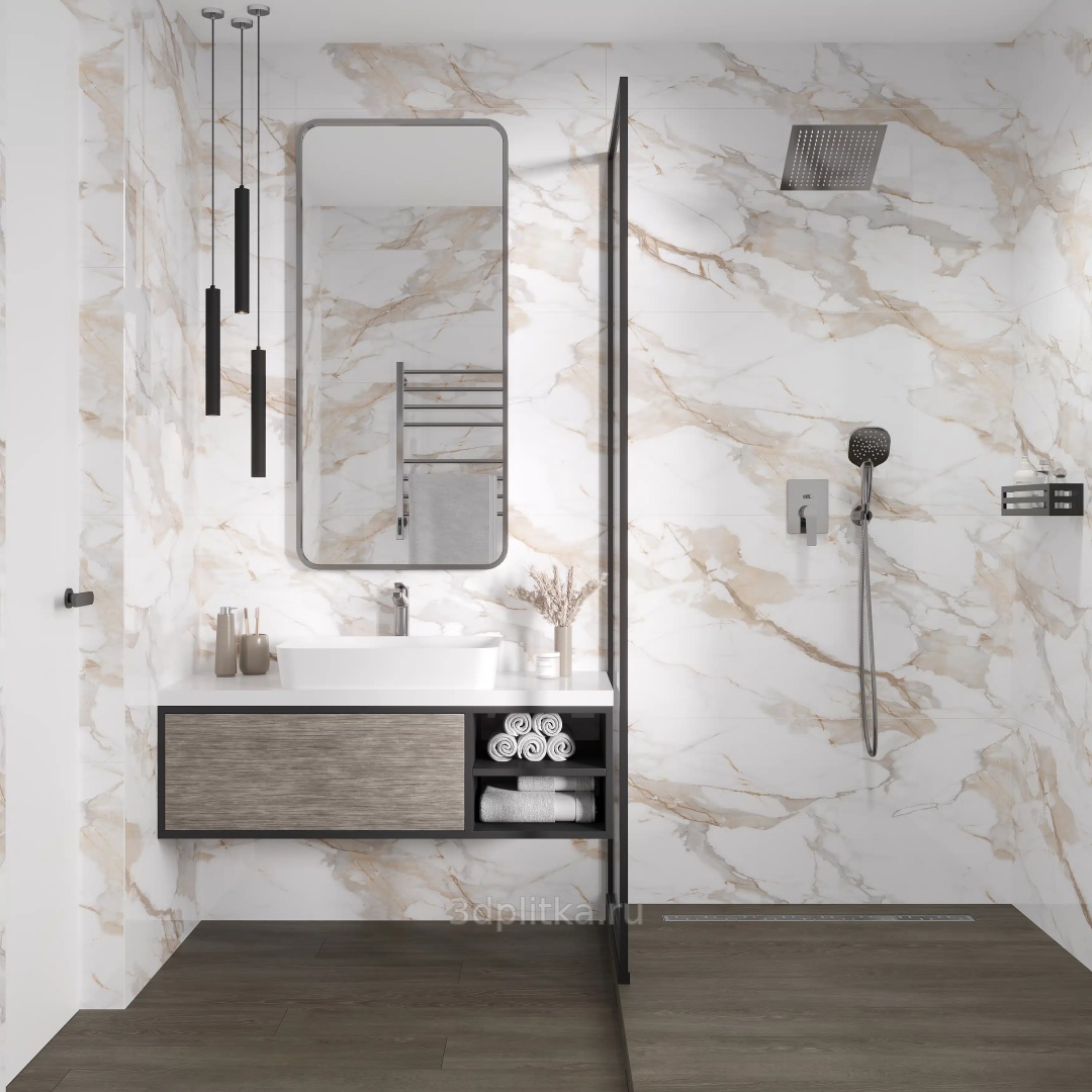 Ceradim Calacatta Fairy Gold 🏆 купить плитку и керамогранит в Москве – цена Керадим Калакатта ...