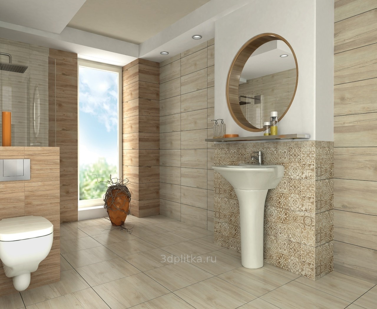 Board Dekor Majolika 25x60 декор от Ceramika Color купить керамическую ...