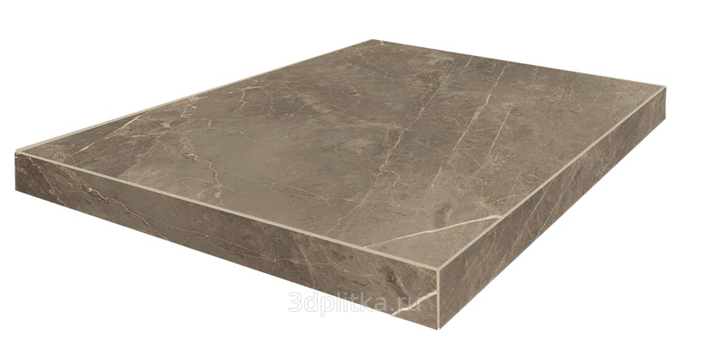 620070000955 Portofino 🏆 Серая Левая 33x45 угловая ступень от ColiseumGres купить керамическую ...