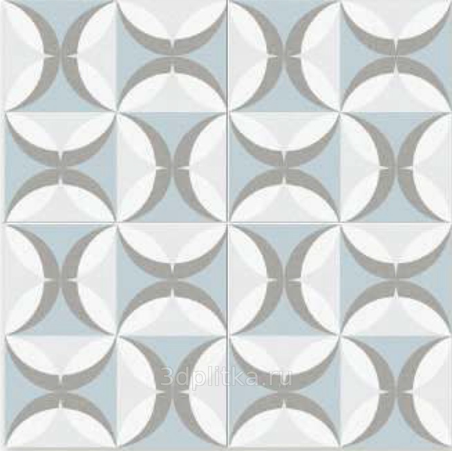 Hydraulics 🏆 Narbonne Light Blue 45x45 керамогранит от Dual Gres купить керамическую плитку и ...