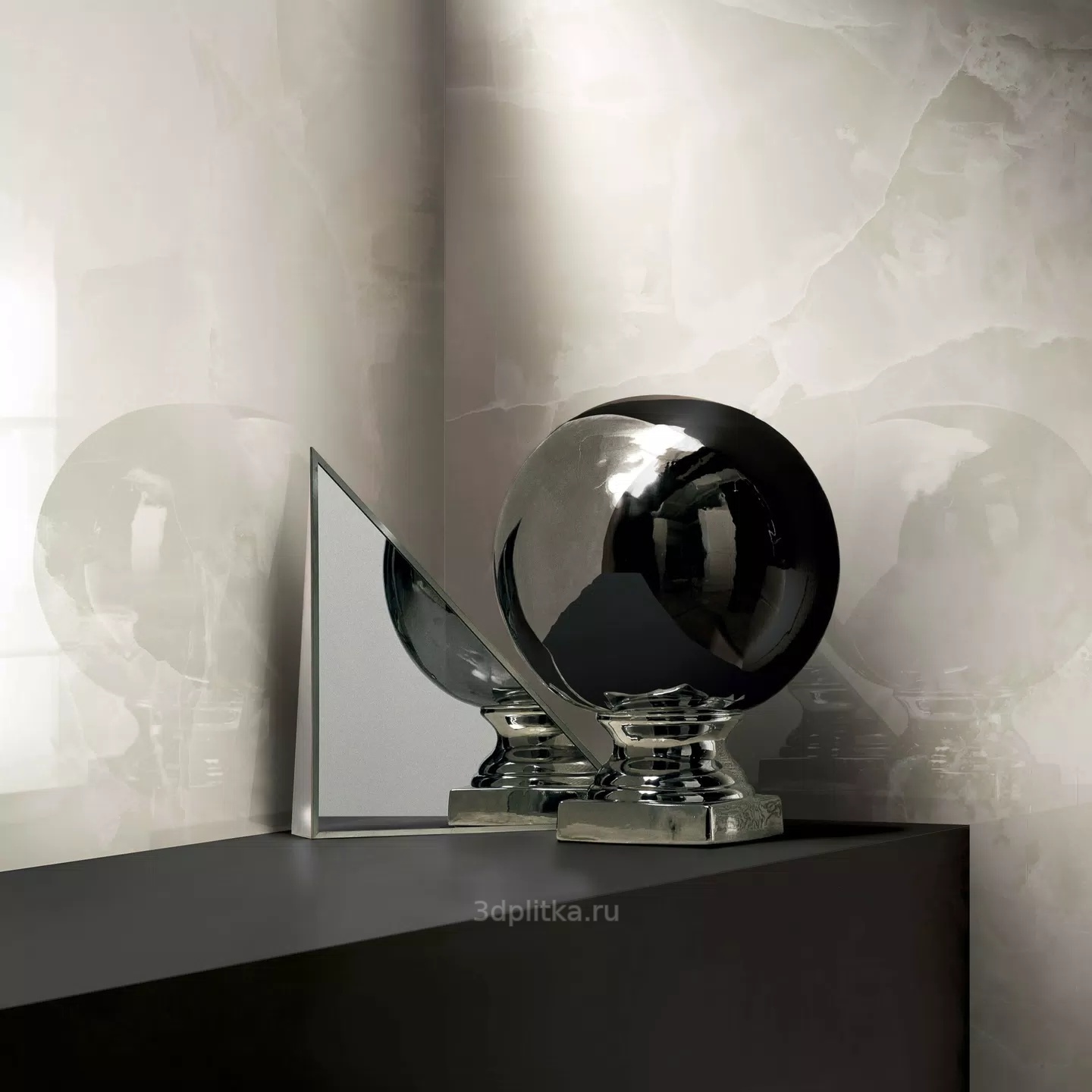 779257 Eccentric Luxe 🏆 Cloudy White Glossy Ret 60x120 керамогранит от ...