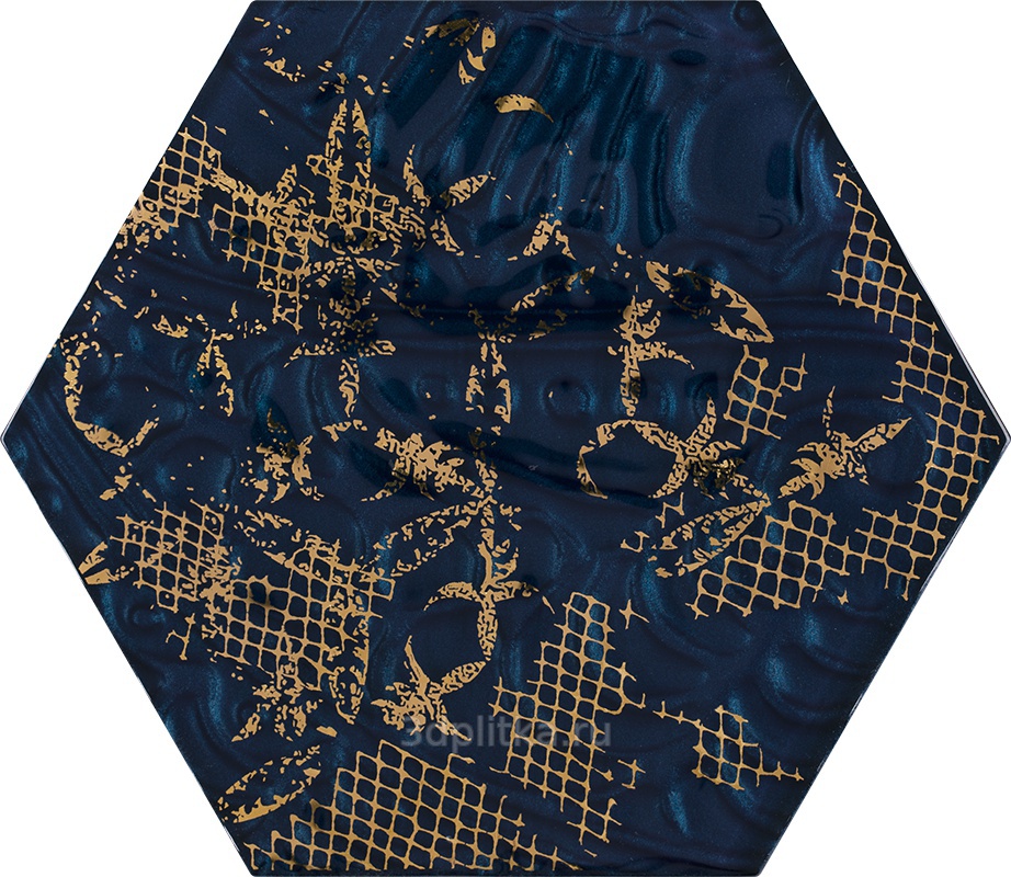 Intense tone Blue Inserto Heksagon B 17,1x19,8 декор от Grupa Paradyz ...
