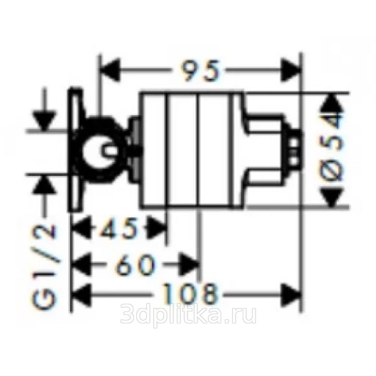 Hansgrohe 29235180 скрытая часть смесителя 🏆 купить в Москве. Цены ...