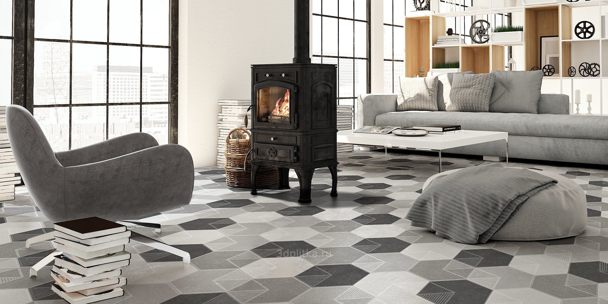 ITT Ceramic Atila Hexa 🏆 купить плитку и керамогранит в Москве – цена АйТиТи Atila Hexa (Испания ...