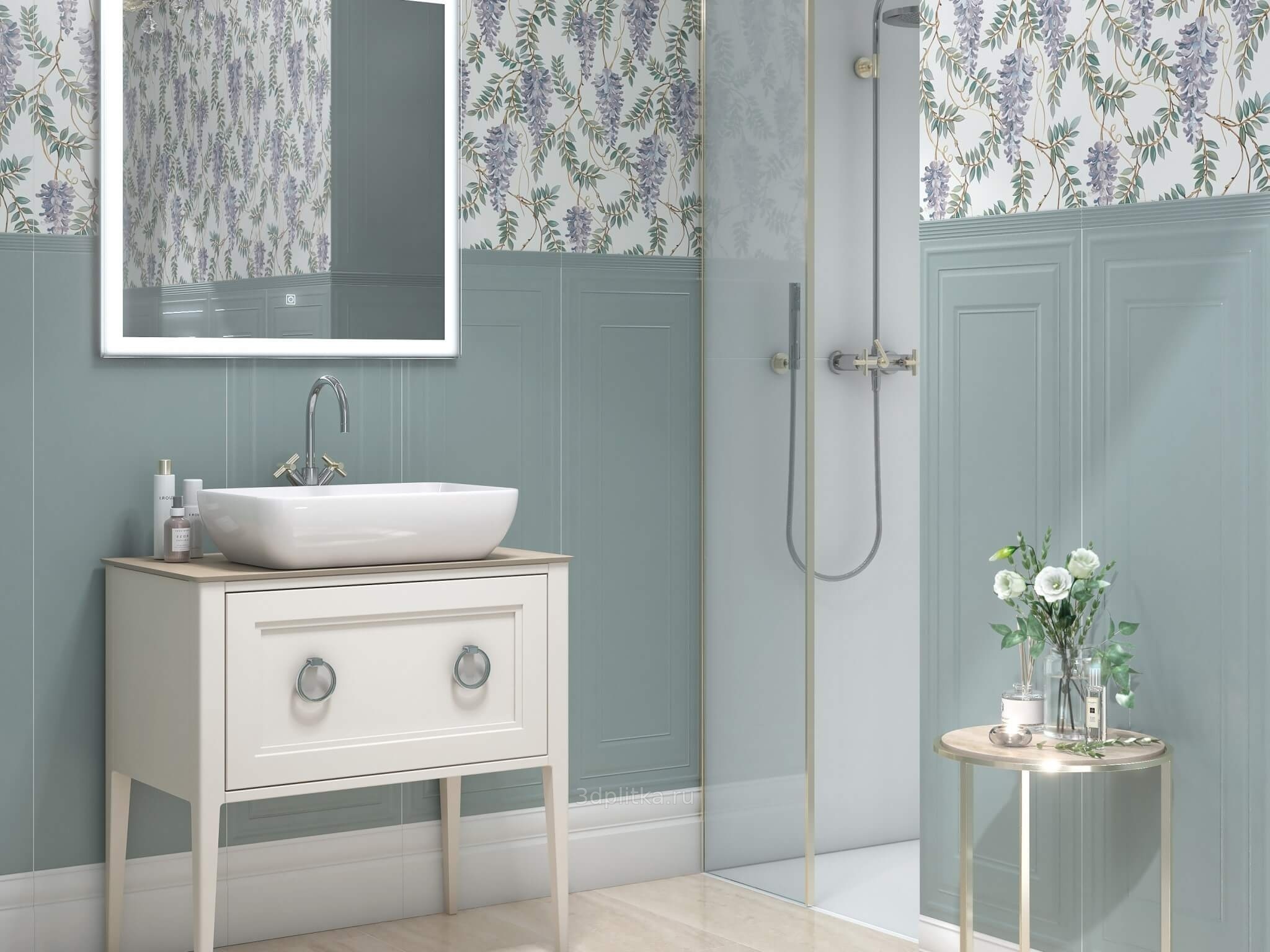 14005R Монфорте Бежевый Панель Обрезной 40x120 настенная плитка от ...