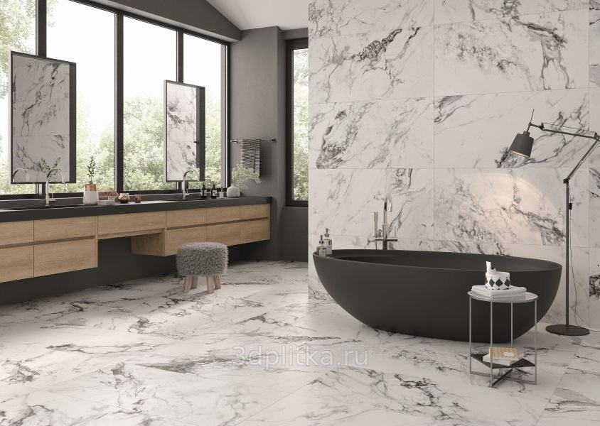 Capraia White Satinado Rect 60x120 керамогранит от Keratile KTL купить керамическую плитку и ...