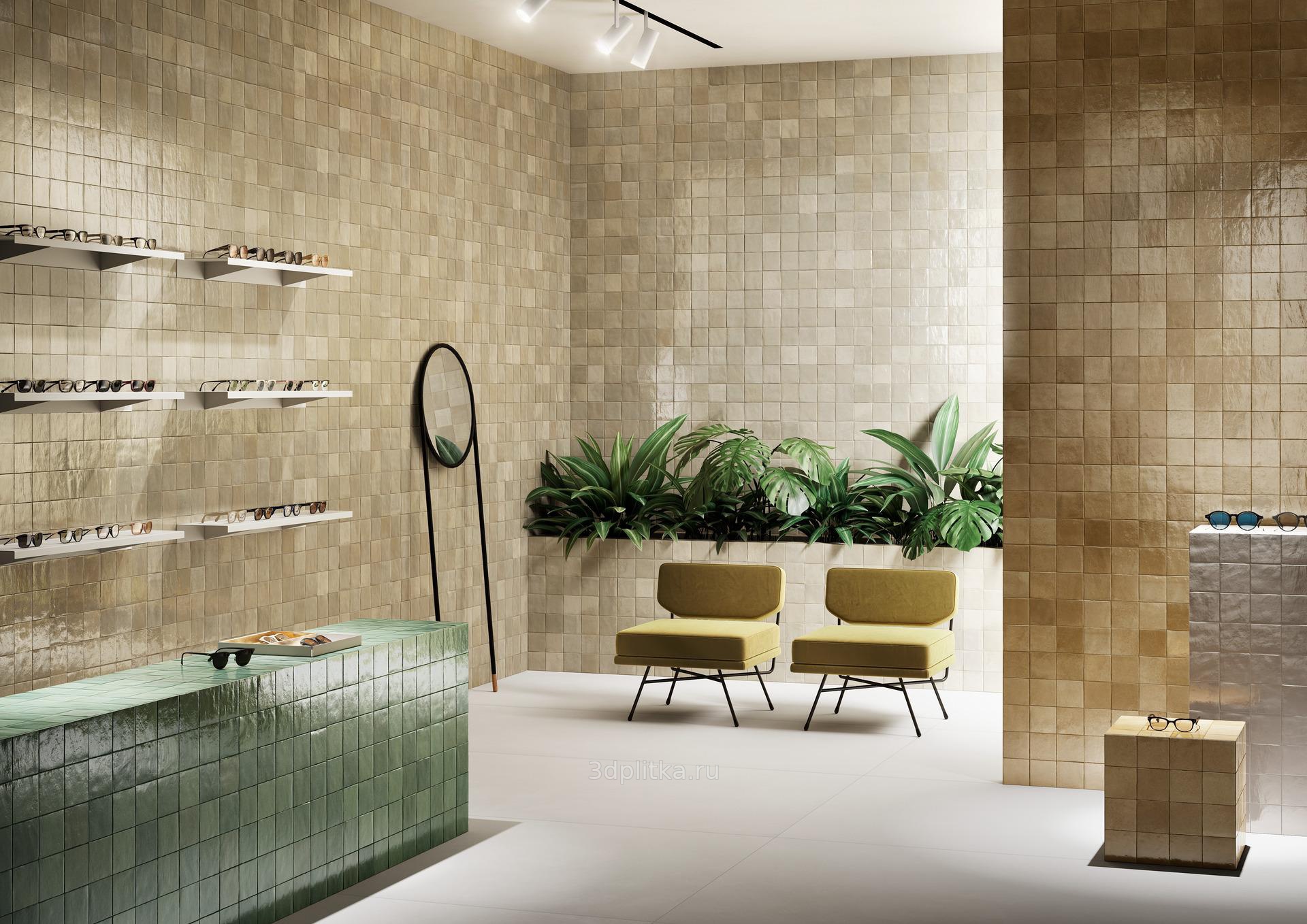 M5P3 Zellige 🏆 Salvia 10x10 настенная плитка от Marazzi купить ...