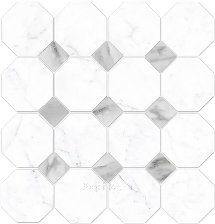 6000413 Carrara Ottagona 30x30 мозаика от Vallelunga купить ...
