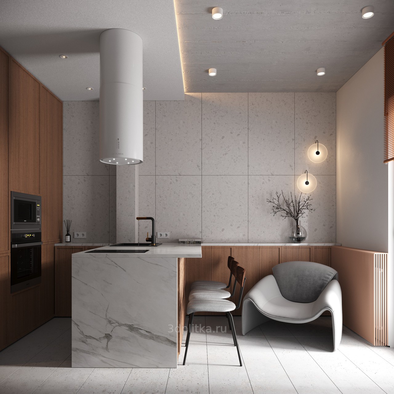 Azzo 🏆 White 60 60x60 керамогранит от STiles ceramic купить ...