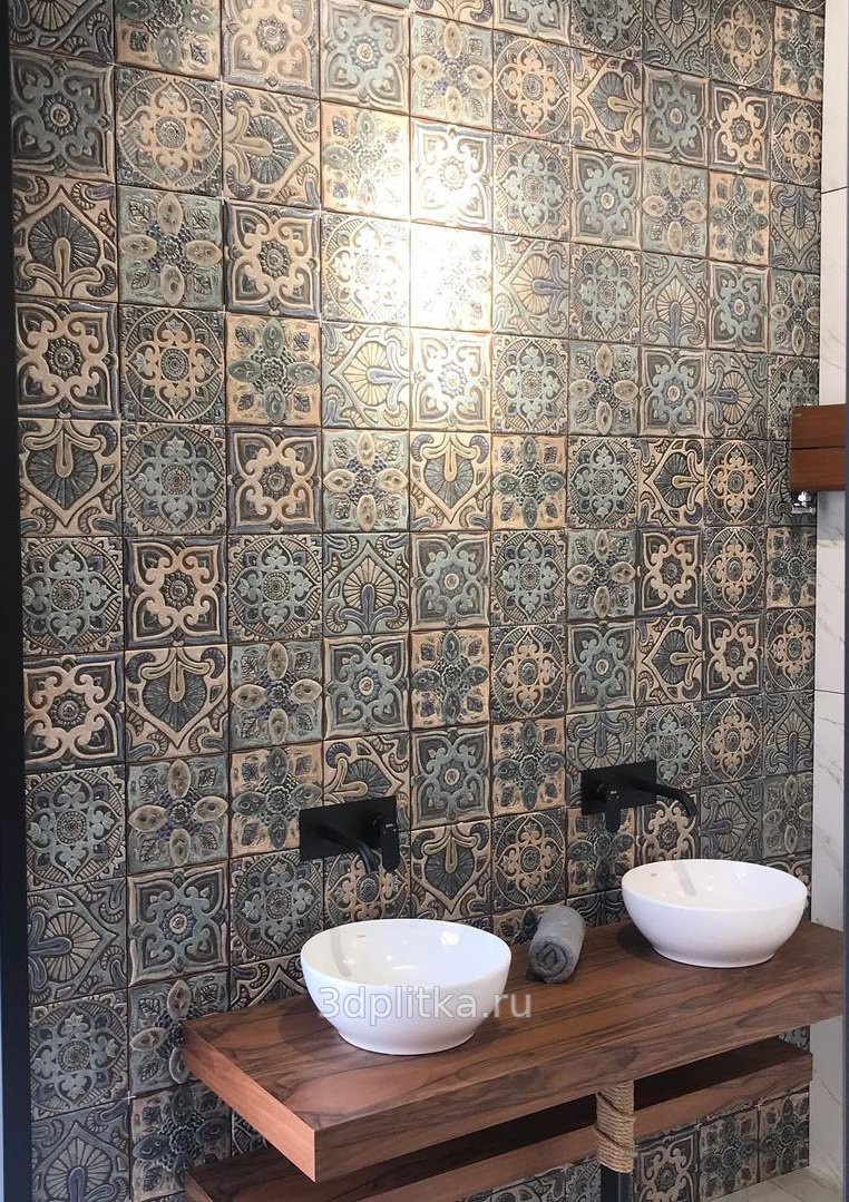 PT02776 Mandala 🏆 Centro 20x20 настенная плитка от Mainzu купить керамическую плитку и ...