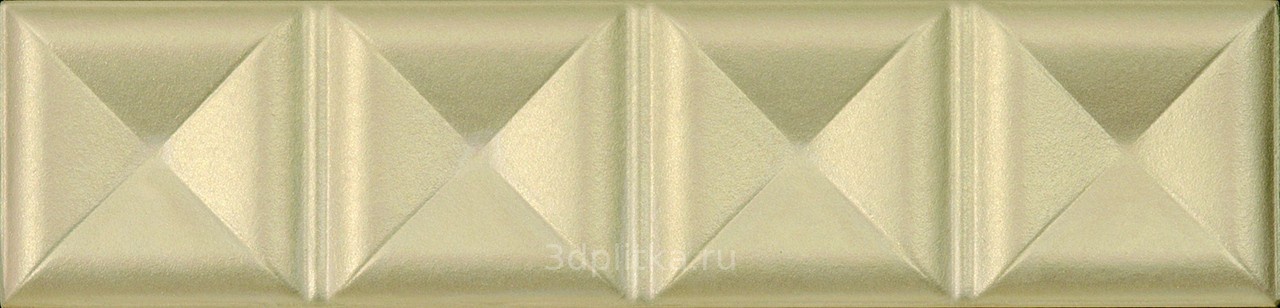 Velvet 🏆 Listello soft gold 6x25 декор от ABK купить керамическую ...